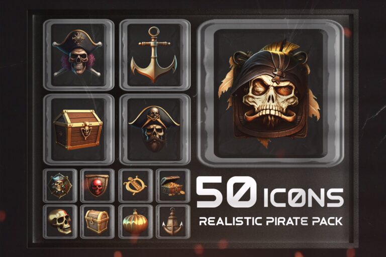5000 Game Dev Icons Mega Bundle – Eldamar Studio