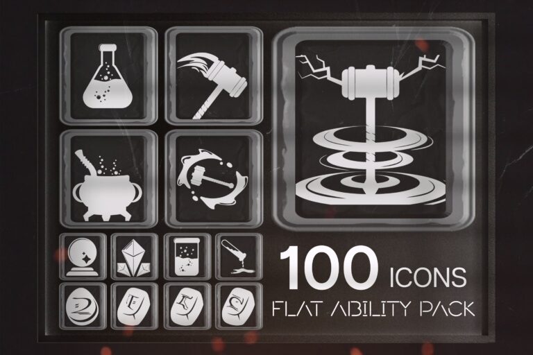 5000 Game Dev Icons Mega Bundle – Eldamar Studio