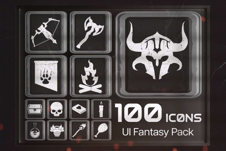 5000 Game Dev Icons Mega Bundle – Eldamar Studio